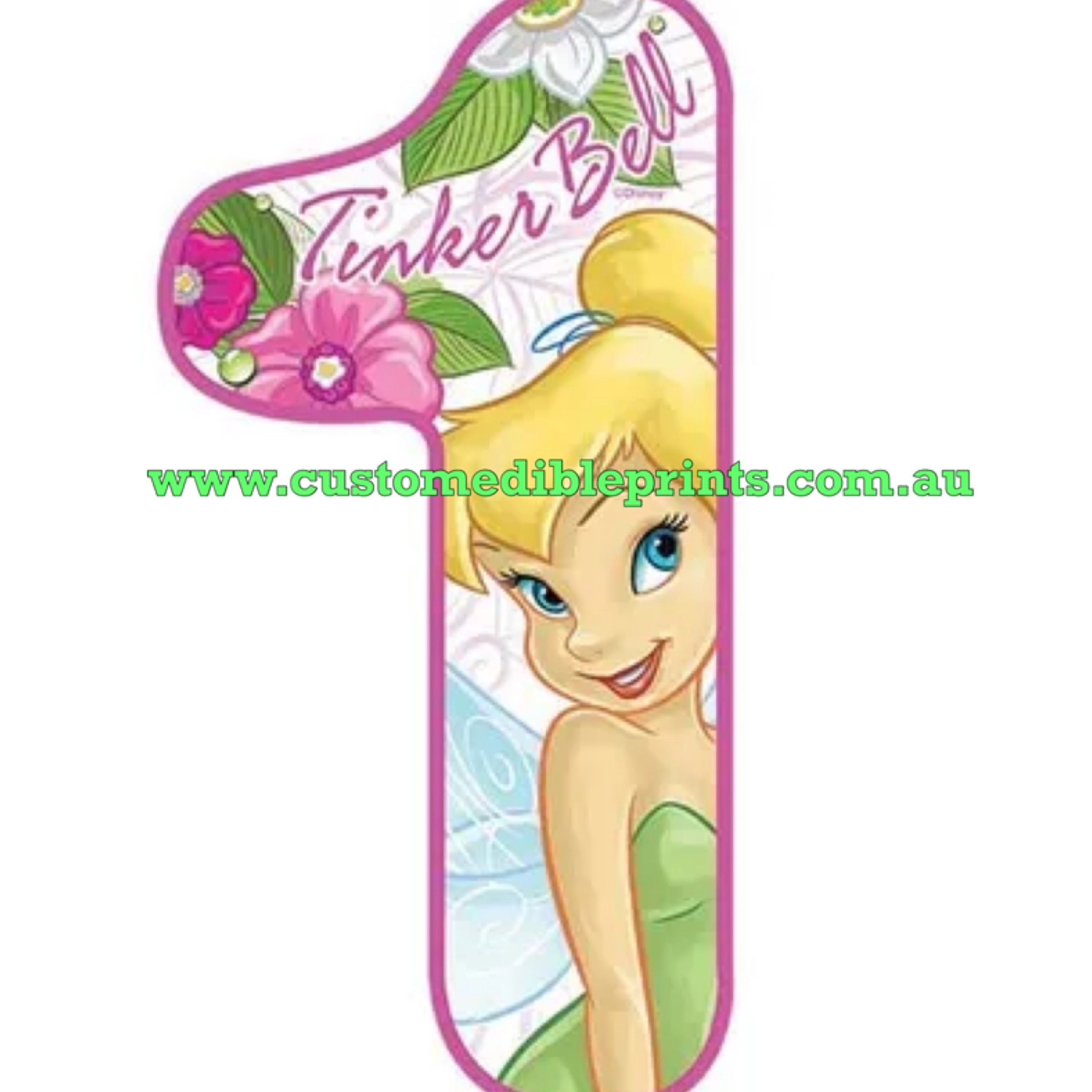 DISNEY FAIRIES NUMBER 1 EDIBLE IMAGE | CUSTOM EDIBLE PRINTS