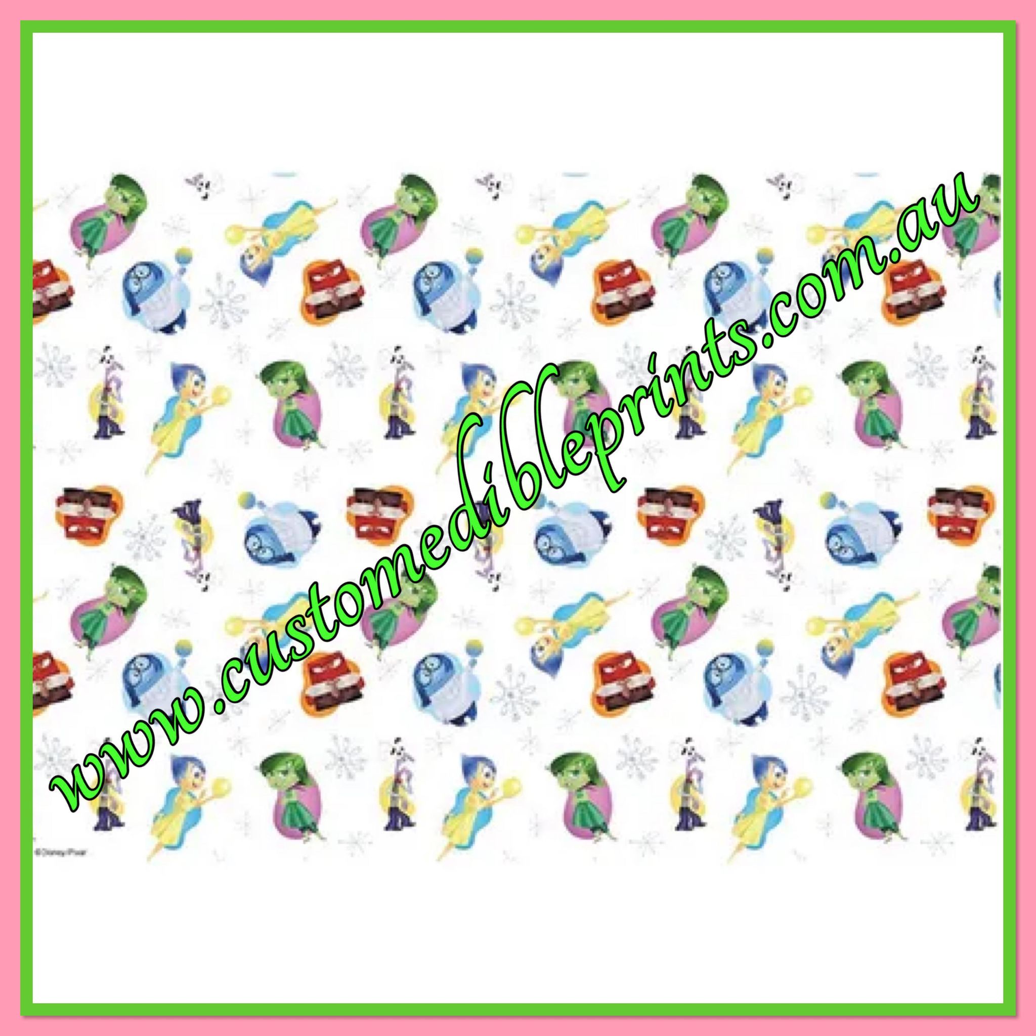 INSIDE OUT PATTERN SHEET A4 EDIBLE IMAGE | CUSTOM EDIBLE PRINTS