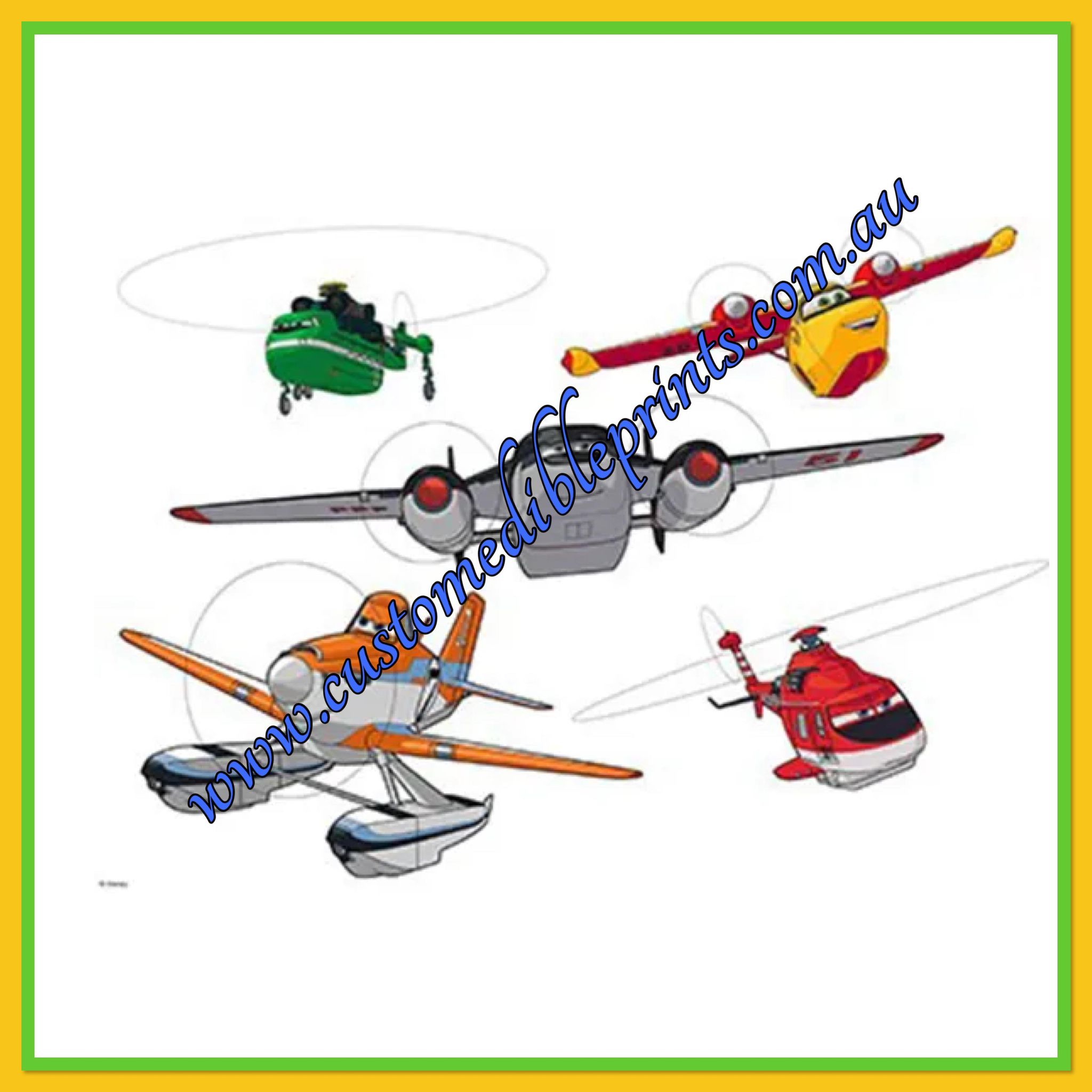 DISNEY PLANES CHARACTER SHEET A4 EDIBLE IMAGE | CUSTOM EDIBLE PRINTS