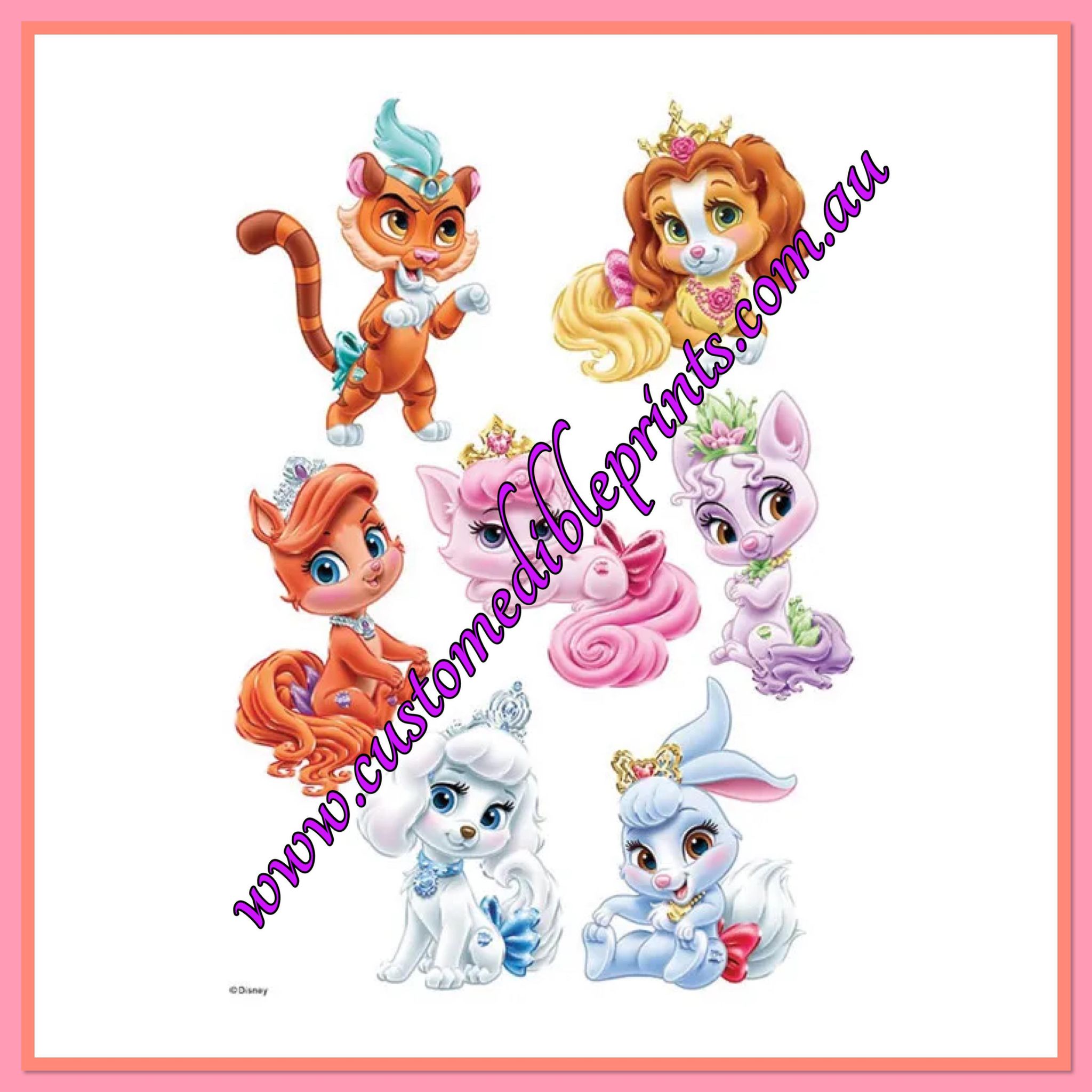 PALACE PETS CHARACTER SHEET | EDIBLE IMAGE | CUSTOM EDIBLE PRINTS