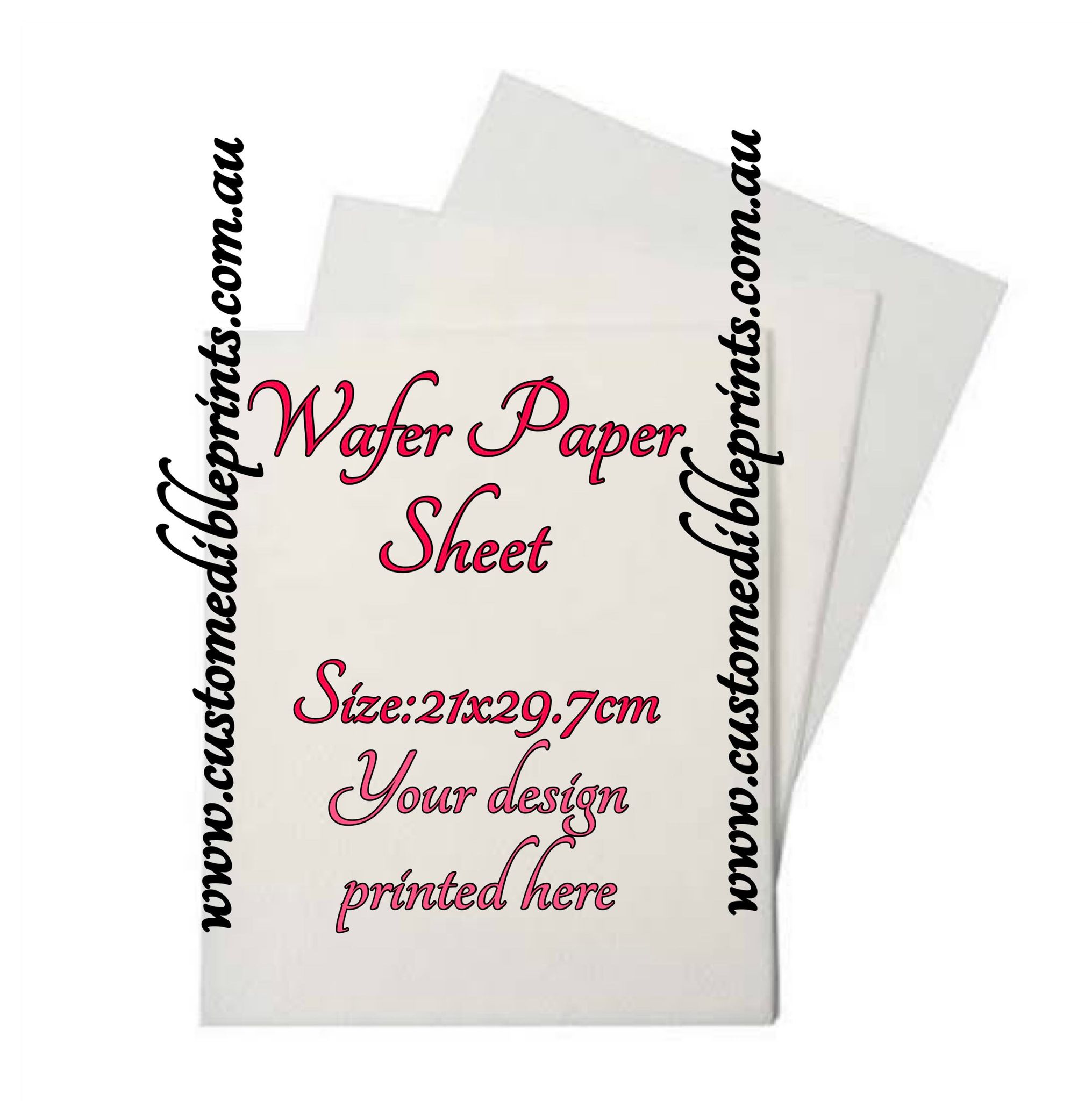 Custom Print A4 Vanilla Wafer Paper-1 Sheet | CUSTOM EDIBLE PRINTS